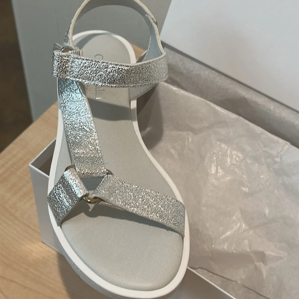 Giulia Palai | Shoes | Giulia Palai Silver Asymetrical Strap Sandal ...